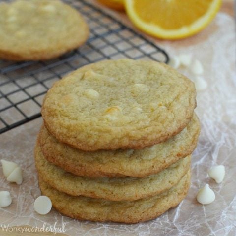 Orange Cream White Chocolate Chip Cookies