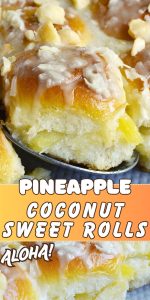 Pineapple Coconut Hawaiian Sweet Rolls - WonkyWonderful