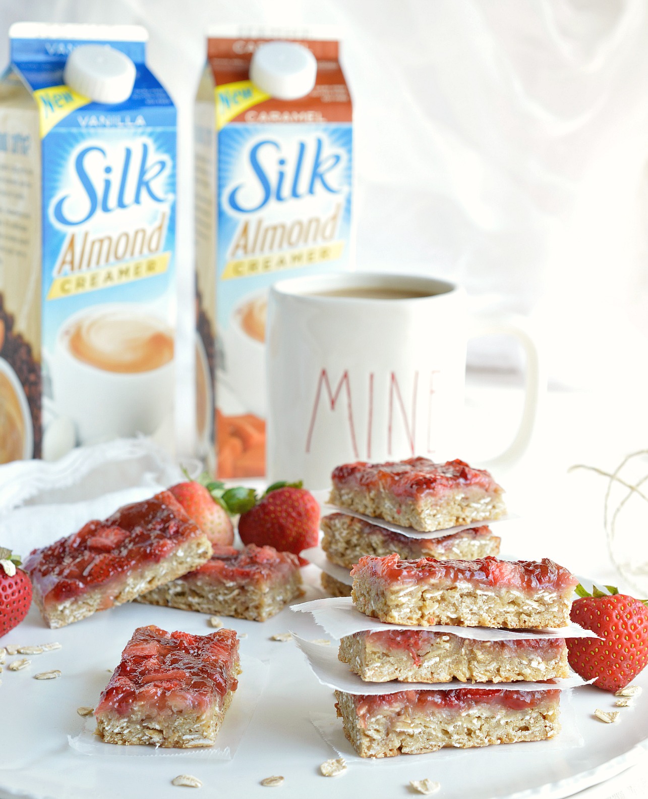 Strawberry Oatmeal Vegan Breakfast Bars Wonkywonderful