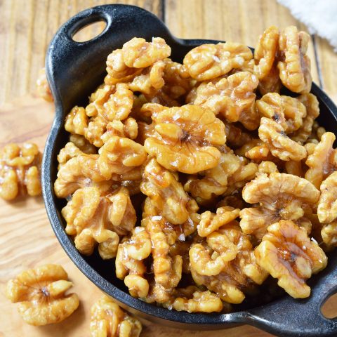 Easy Maple Glazed Walnuts Recipe (Paleo) - WonkyWonderful