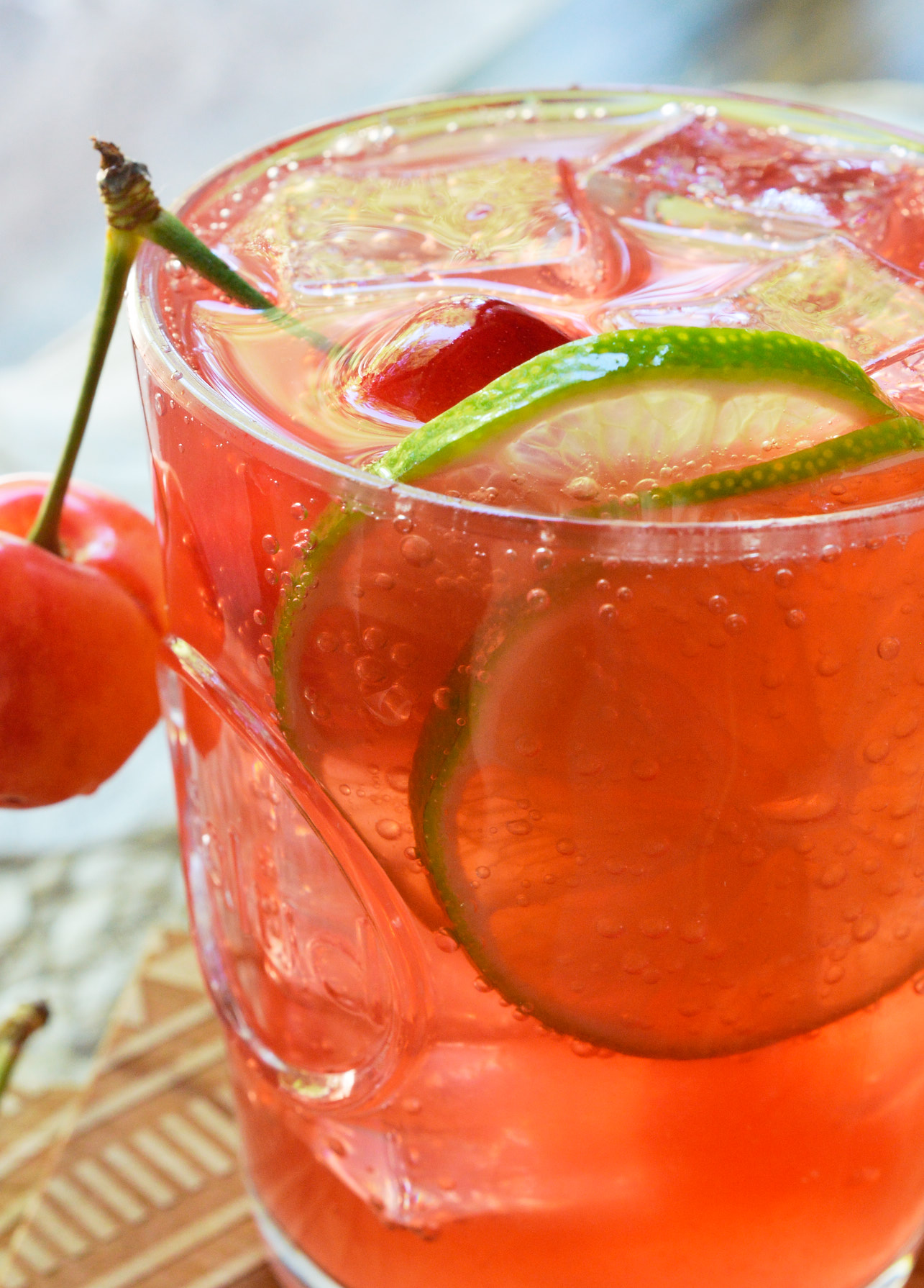 Cherry Lime Tequila Cocktail Wonkywonderful