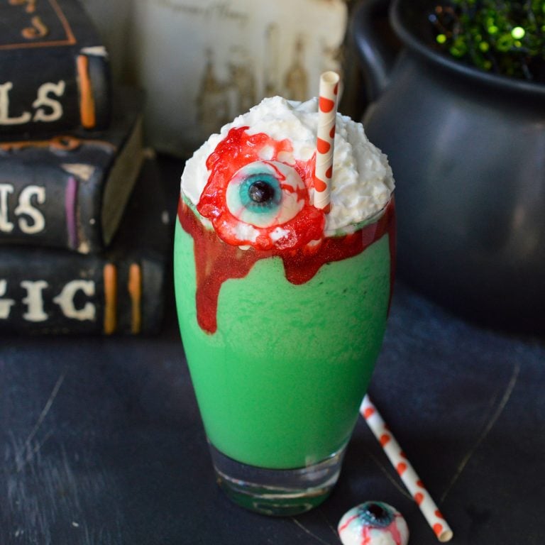 Eye of Toad Halloween Milkshake Recipe - WonkyWonderful