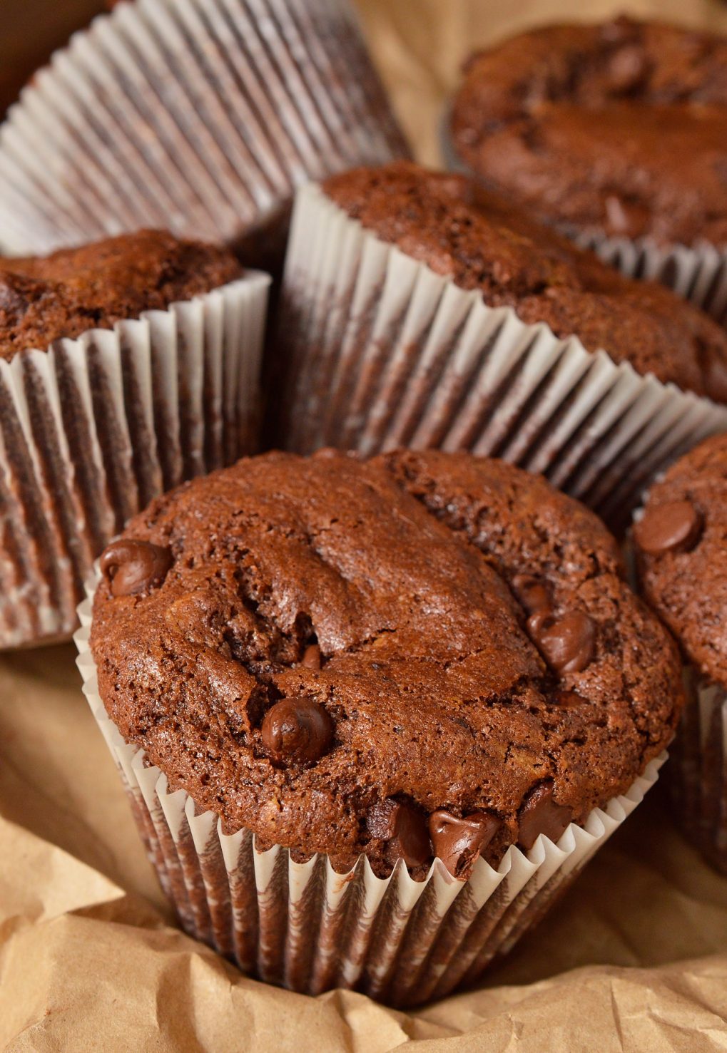 Double Chocolate Chip Muffins WonkyWonderful