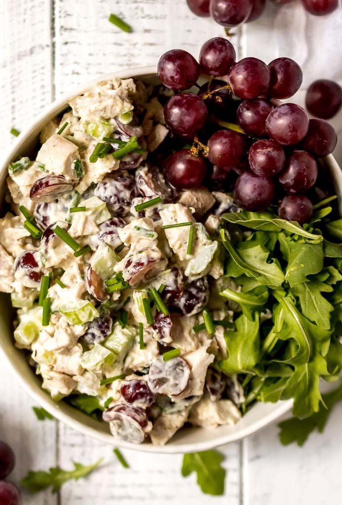 Chicken Salad with Grapes (Whole30, Paleo, Gluten Free) - WonkyWonderful
