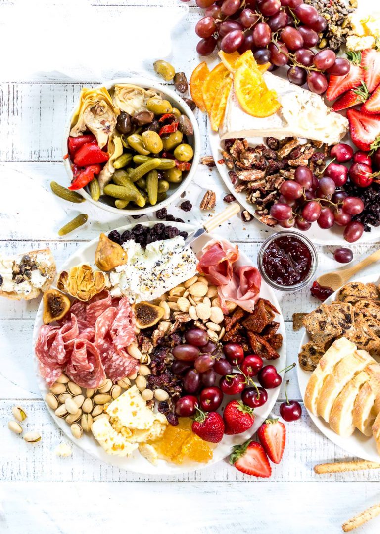 Charcuterie Board Orange 75 Cocktails - WonkyWonderful