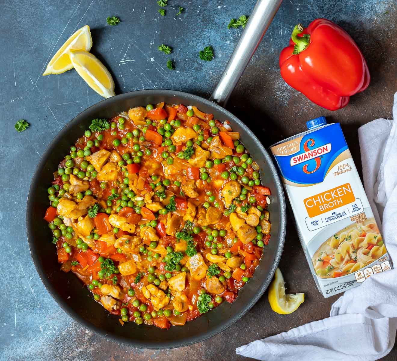 One Pan Easy Chicken Paella Recipe Wonkywonderful