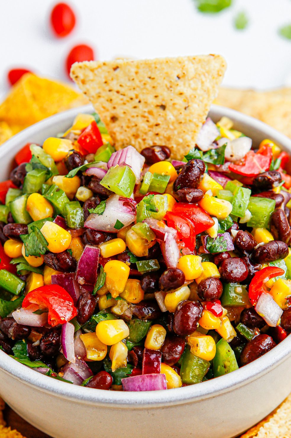 BLACK BEAN AND CORN SALSA + WonkyWonderful
