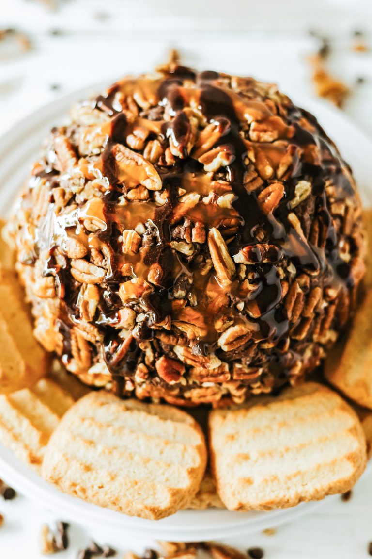 CHOCOLATE TURTLE CHEESE BALL + WonkyWonderful