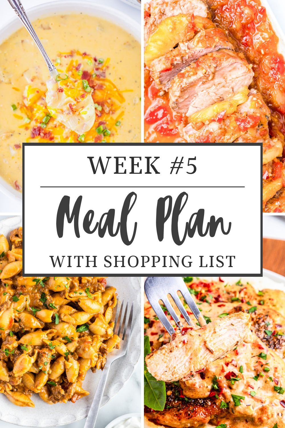 Weekly Meal Plan 5 Wonkywonderful